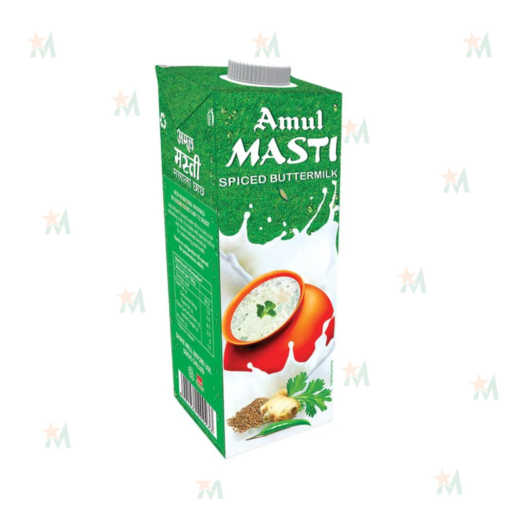 Amul Masti Spiced Butter Milk 1000 ML (12 Packs) - Star Mart